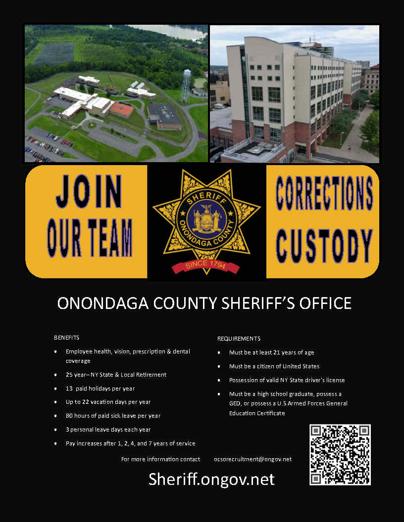 Career Opportunities – Onondaga County Sheriff's Office